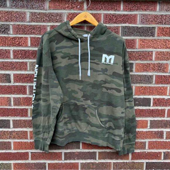 mts | Tops | Mts Nutrition Army Green Camouflage Hoodie | Poshmark